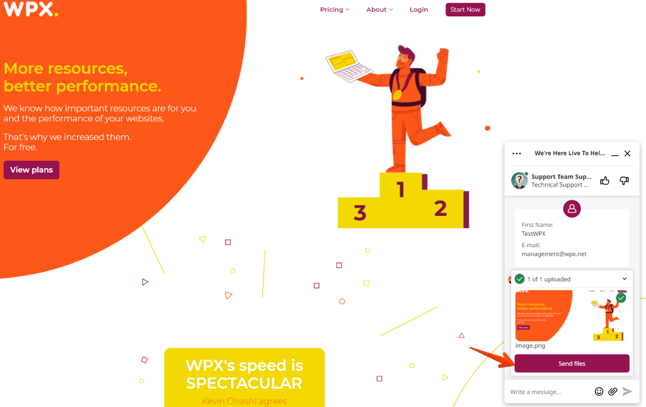 How can I take a screenshot? | WPX.net